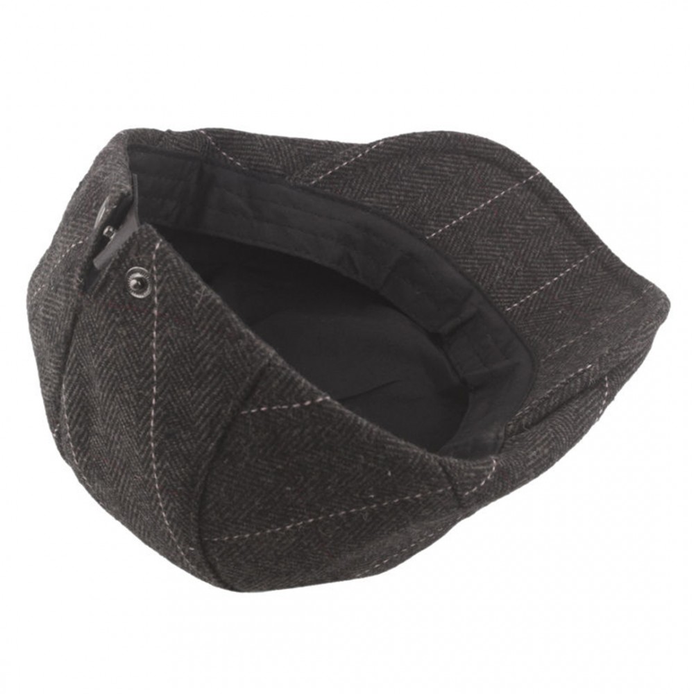 Adult Herringbone Flat Cap Hat - Small Medium - Brown - Jehovah's ...